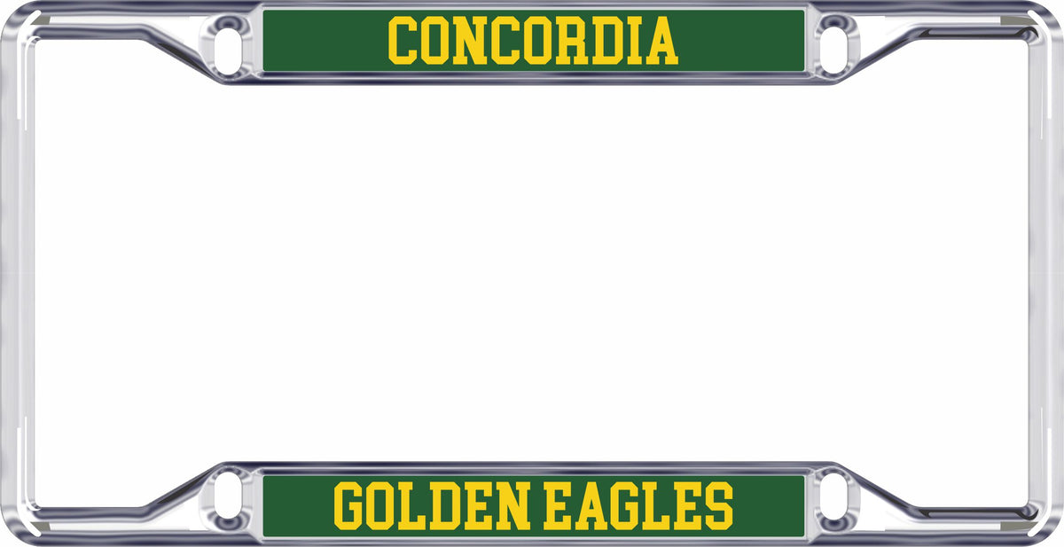 Mascot License Plate Frame – Concordia University Irvine Campus Store